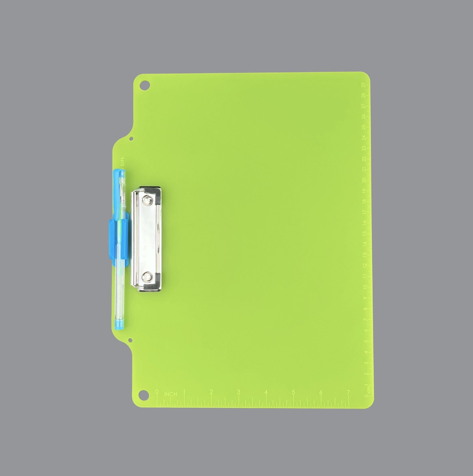 A4 document landscape clipboard with ruler and pen holder – Vmake Gift