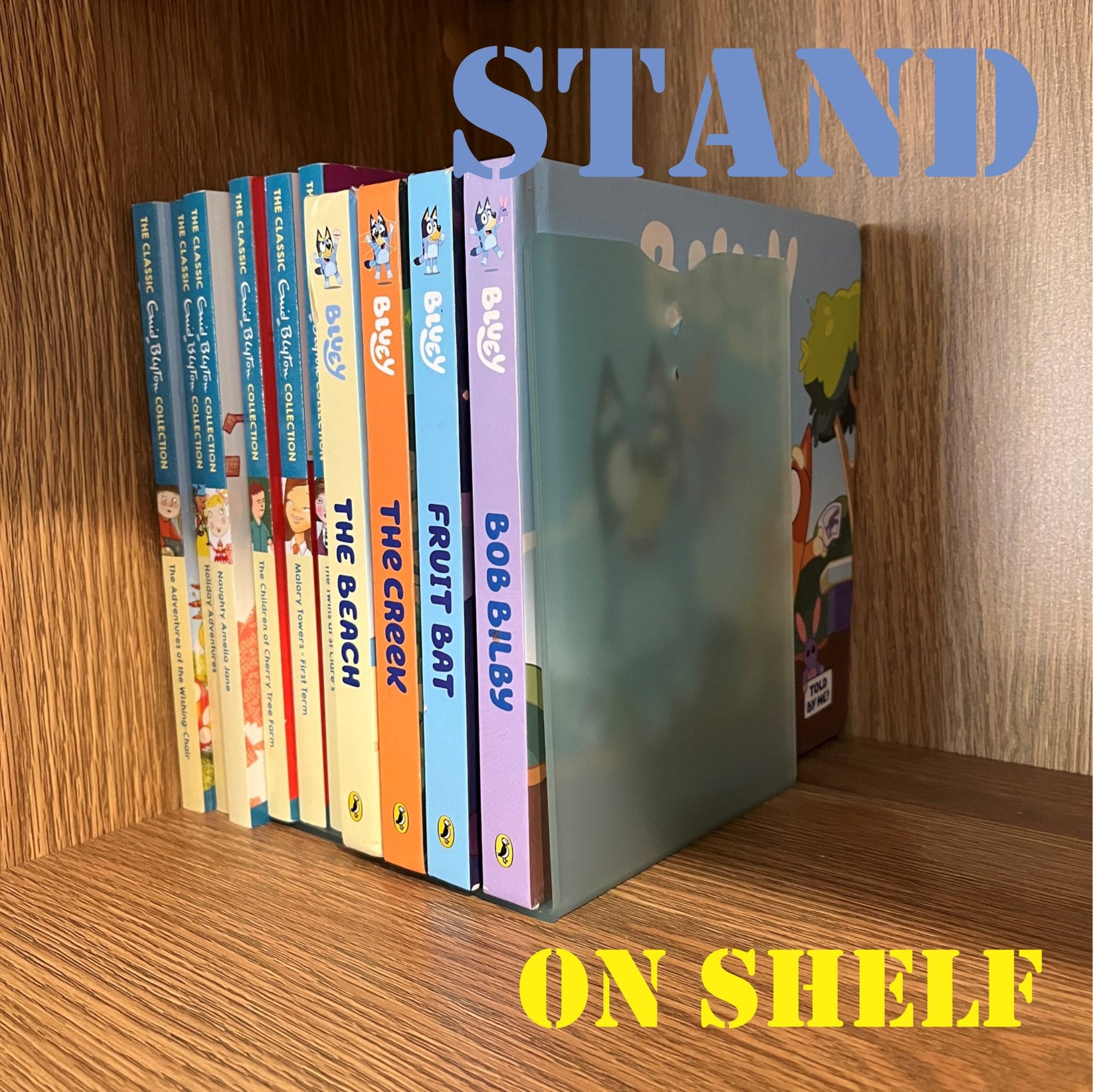 Bookshelf book divider organizer | Acrylic desk book holder – Vmake Gift