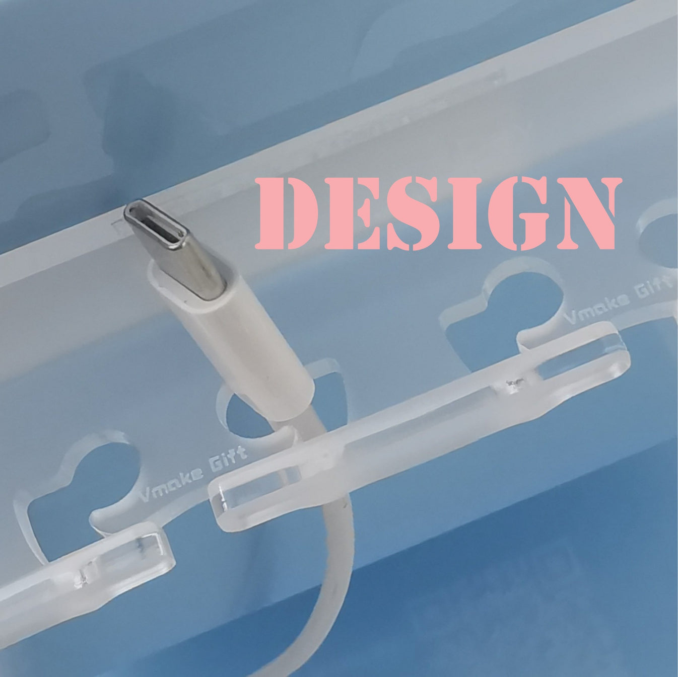 cable organizer | 3mm Clear acrylic charging cable holder – Vmake Gift