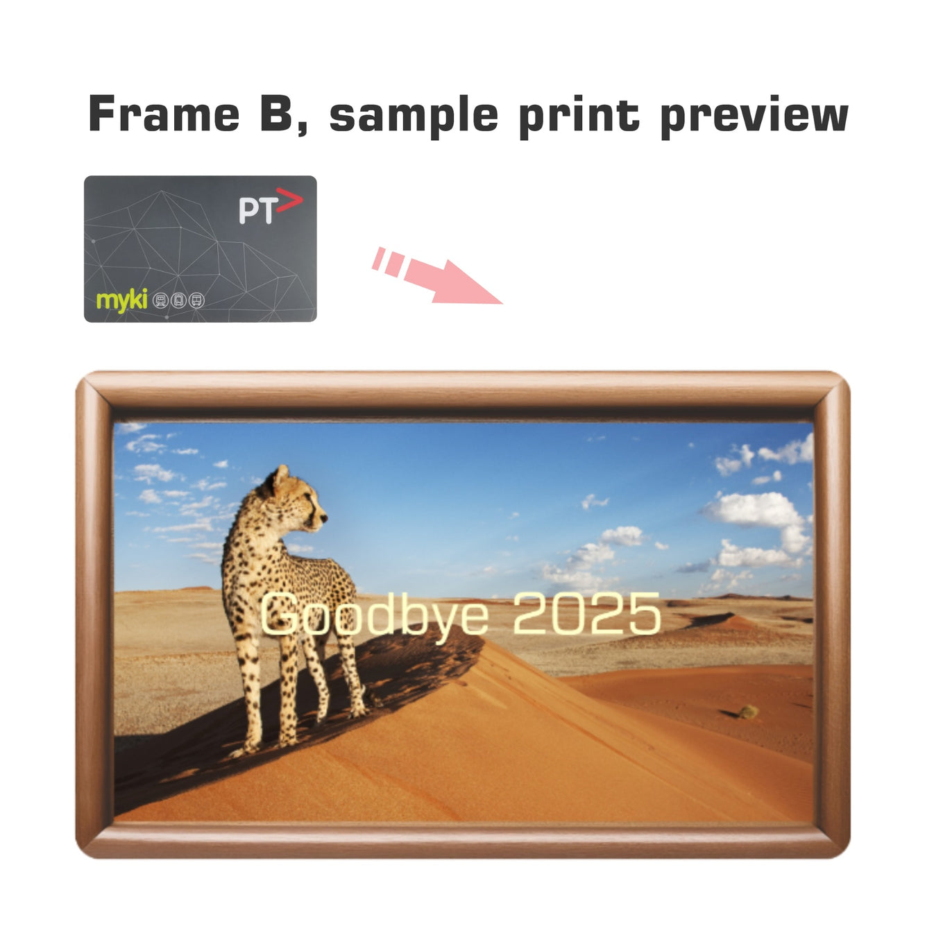 Custom print photos on myki card personalized sticker substitute ...