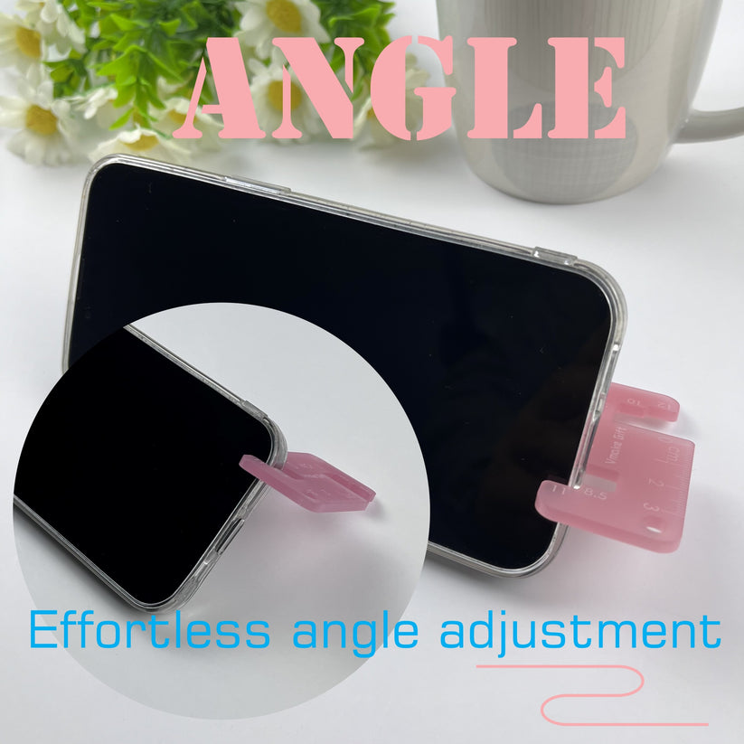 portable phone stand holder with mini ruler 3mm acrylic – Vmake Gift